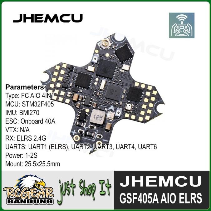 Jual Jhemcu Gsf405A Aio F405 Flight Controller Fc 5A Elrs 2.4G 25.5X25 ...