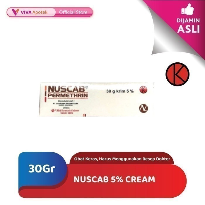 Jual Nuscab 5% Cream / Infeksi Kulit / Kudis (30 Gram) | Shopee Indonesia