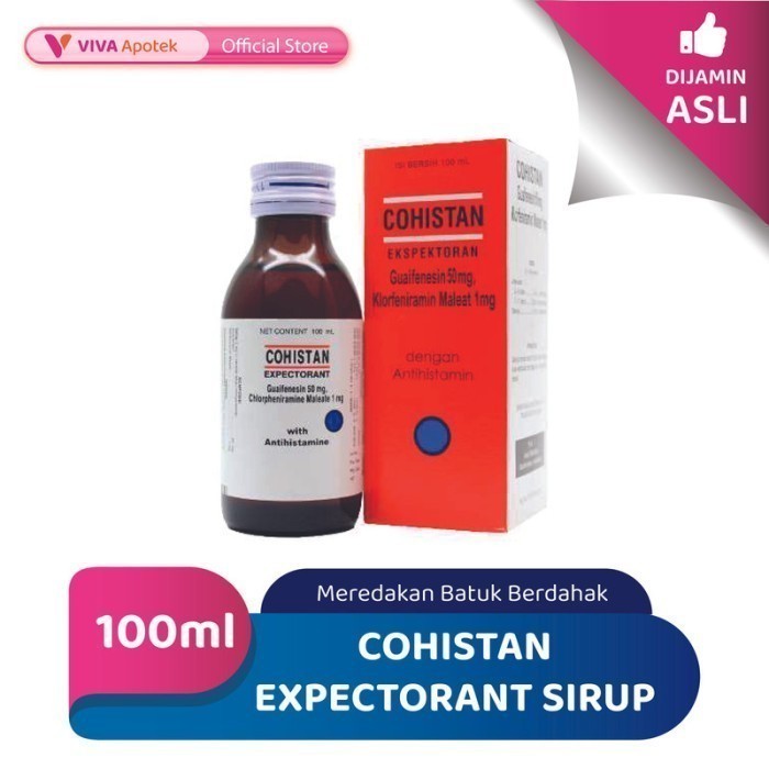 Jual Cohistan Expectorant Sirup untuk Meredakan Batuk Berdahak (100 ml ...