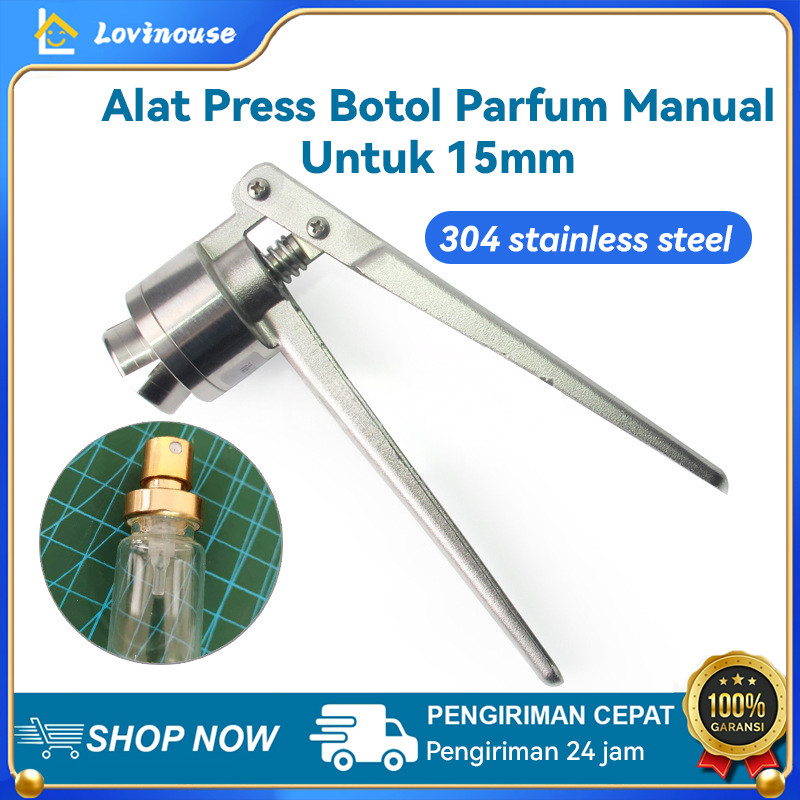 Jual Alat Press Botol parfum Manual 15mm Vial Crimper Hand Stainless ...