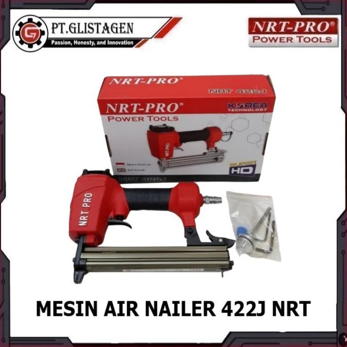 Jual MESIN PAKU TEMBAK U STAPLER AIR NAILER STAPLES GUN ANGIN NRT PRO 422J ORIGINAL DAN ...
