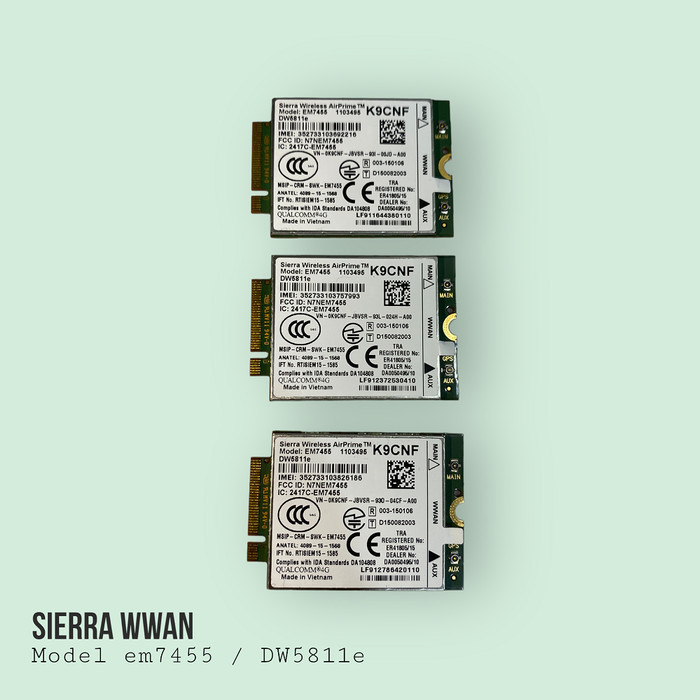 Jual Modul Wwan 4G For Dell Only, Sierra Qualcomm Em7455 Dw5811E Diskon ...
