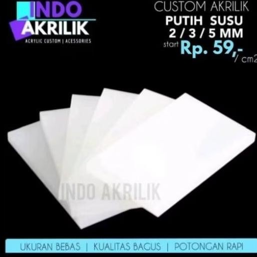 Jual AKRILIK PUTIH SUSU TEBAL 2mm/ 3mm/ 5mm | POTONGAN AKRILIK 2/3/5 MM PUTIH SUSU | Shopee ...