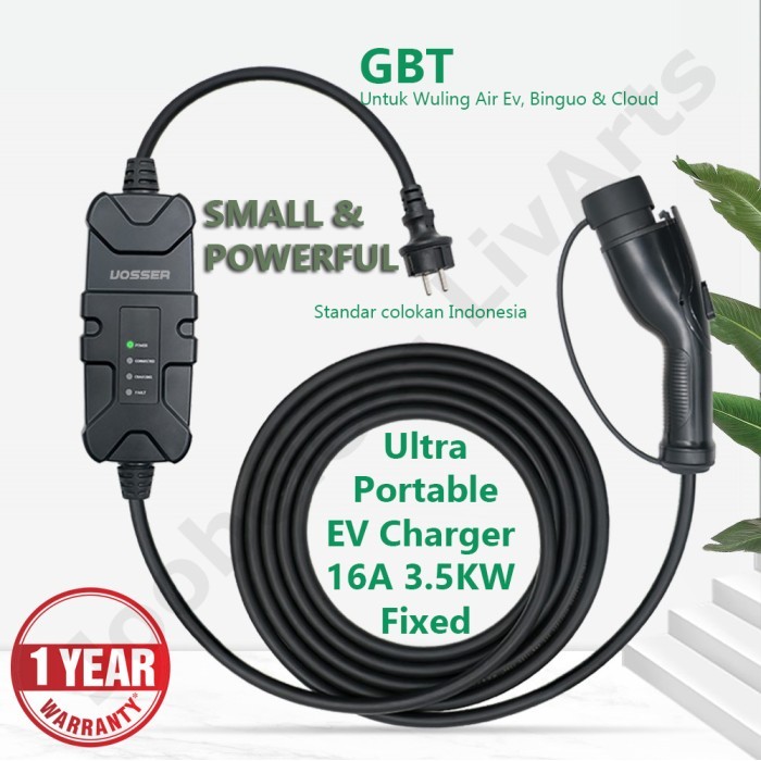 Jual VOSSER EV CHARGER WULING AIR EV 16A 3.5KW CAS MOBIL LISTRIK ...