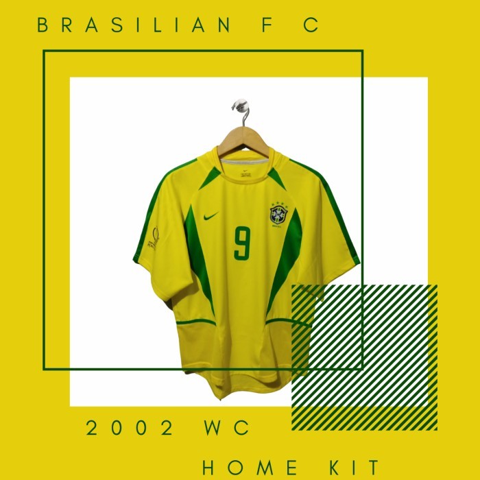 Jual JERSEY ORIGINAL TIMNAS BRAZIL HOME 2002 - WORLD CUP KOREA JAPAN ...