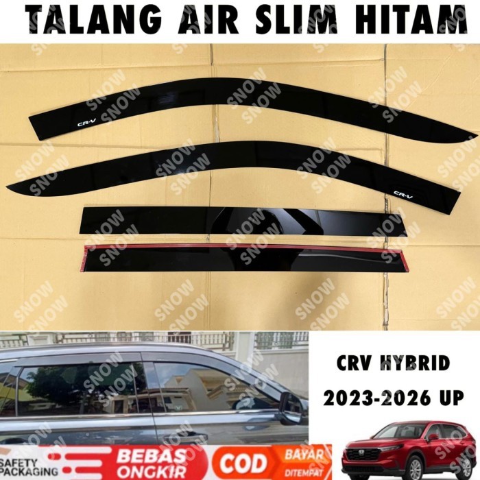 Jual Talang Air Honda Crv Hybrid Turbo 2023 2024 2025 Side Visor Slim Hitam | Shopee Indonesia