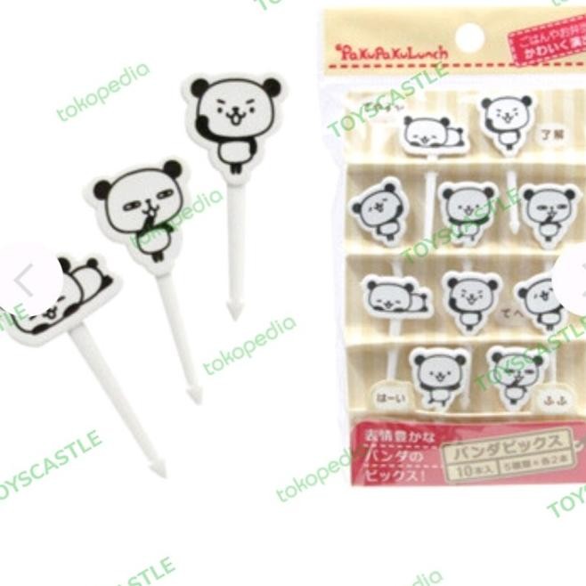 Jual Tusuk Bento Panda Bear Pi 10 Pc Tusukan Roti Sosis Buah Bekal Anak ...