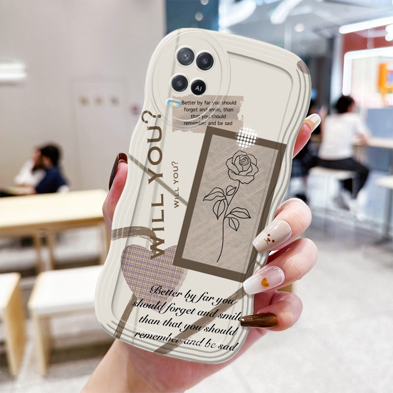 Jual Casing Hp Untuk OPPO A54 4G Case pola mawar gelombang Softcase ...