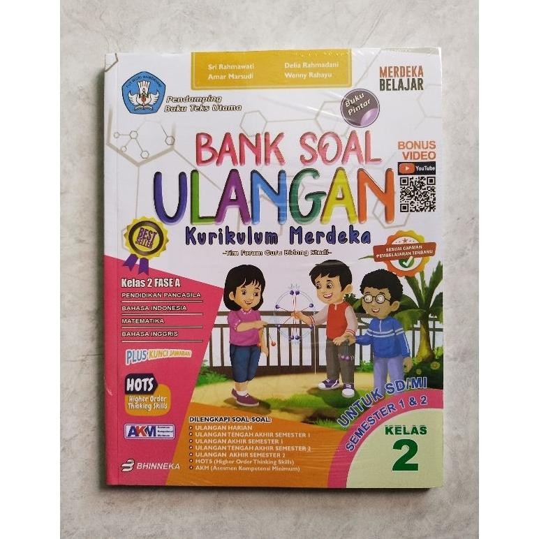 Jual Terlaris Bank Soal Ulangan Untuk Sd/Mi Kls 2 Semester 1 Dan 2|[Cp Terbaru 2024] +Kunci ...