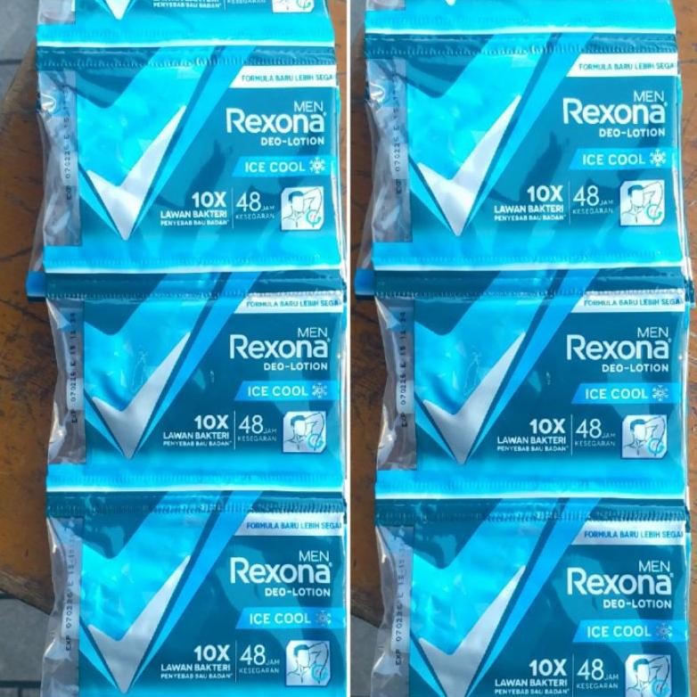 Jual 12Pcs - Rexona Sachet Ice Cool Rexona Men Deo Lotion ( 1 Renceng ...