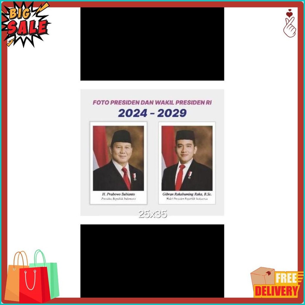 Jual Foto Poster Presiden & Wakil Presiden / Prabowo-Gibran (Lagi Rame ...