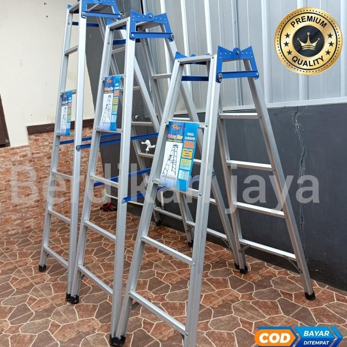 Jual TANGGA LIPAT 1,5M // TANGGA ALUMUNIUM 2FUNGSI 1,5M JADI 3M ...