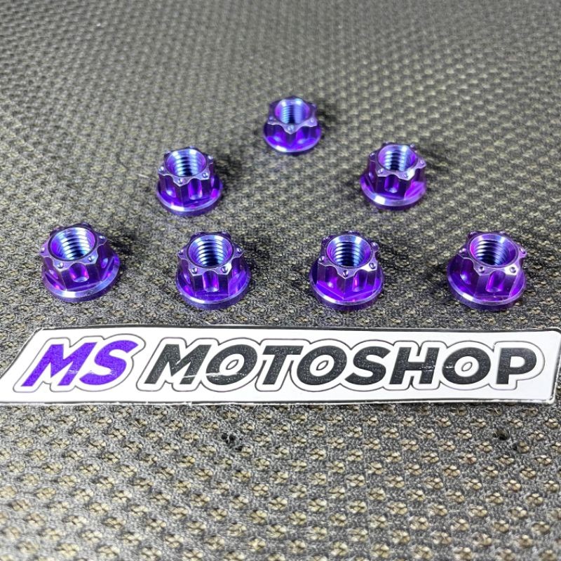 Jual ( HARGA SATUAN ) MUR GIR RANTAI TITANIUM GR5 R15 V3 & V4 BLUE ...