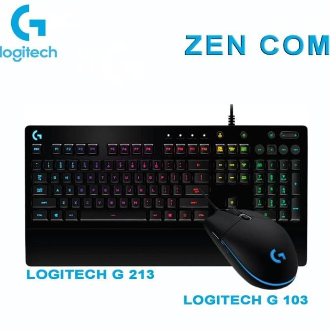 Jual Jual Aksesoris Komputer Logitech G213 Prodigy + G103 Gaming Mouse ...