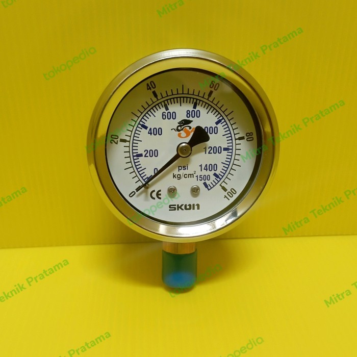 Jual Bebas Repot Manometer Pressure Gauge Stainless Skon 4 Inchi 100 ...