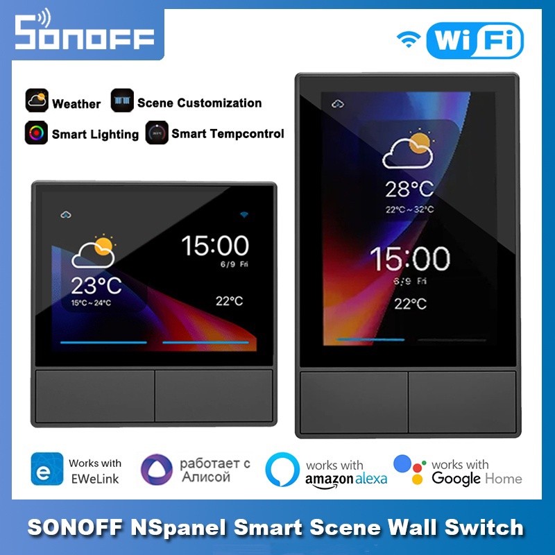Jual SONOFF NSpanel Wifi Smart Scene Wall Switch Smart Home HMI Panel ...