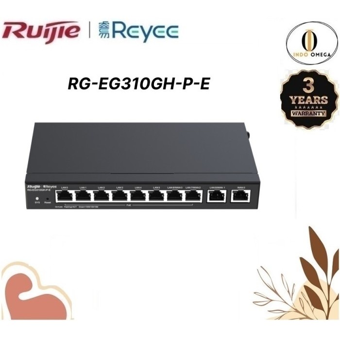 Jual Ruiji Reyee RG- EG310GH -P-E 10 Port Cloud Managed PoE Router | Shopee Indonesia