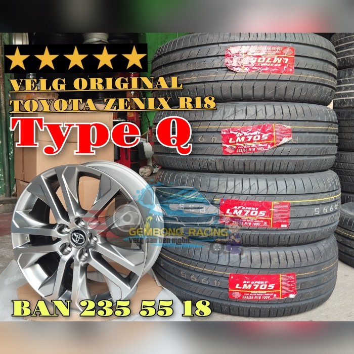 Jual VELG INNOVA ZENIX TYPE Q ORIGINAL PLUS BAN R18 | Shopee Indonesia
