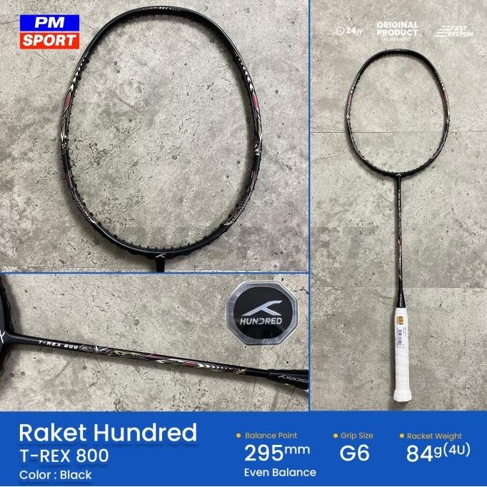Jual RAKET BADMINTON BULUTANGKIS HUNDRED T-REX 800 T REX ORIGINAL 2710T ...