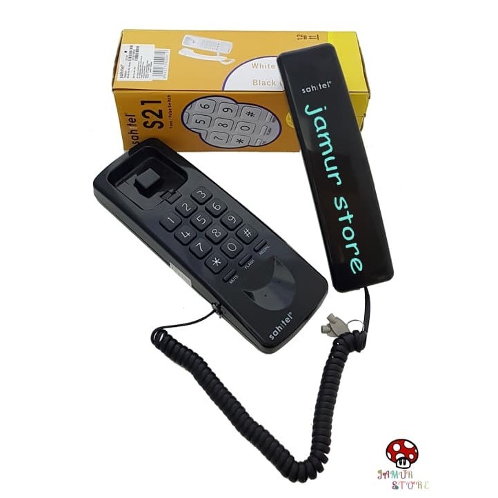 Jual Ready Pesawat Telepon / Telepon Rumah Sahitel S21 (Hitam) | Shopee ...
