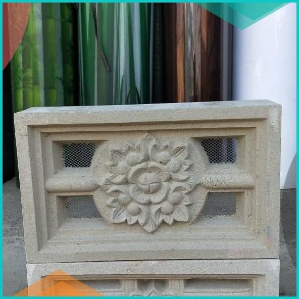 Jual Roster Beton Batako 20 x 30 Cm BUNGA / Loster Kawat Lubang Angin ...