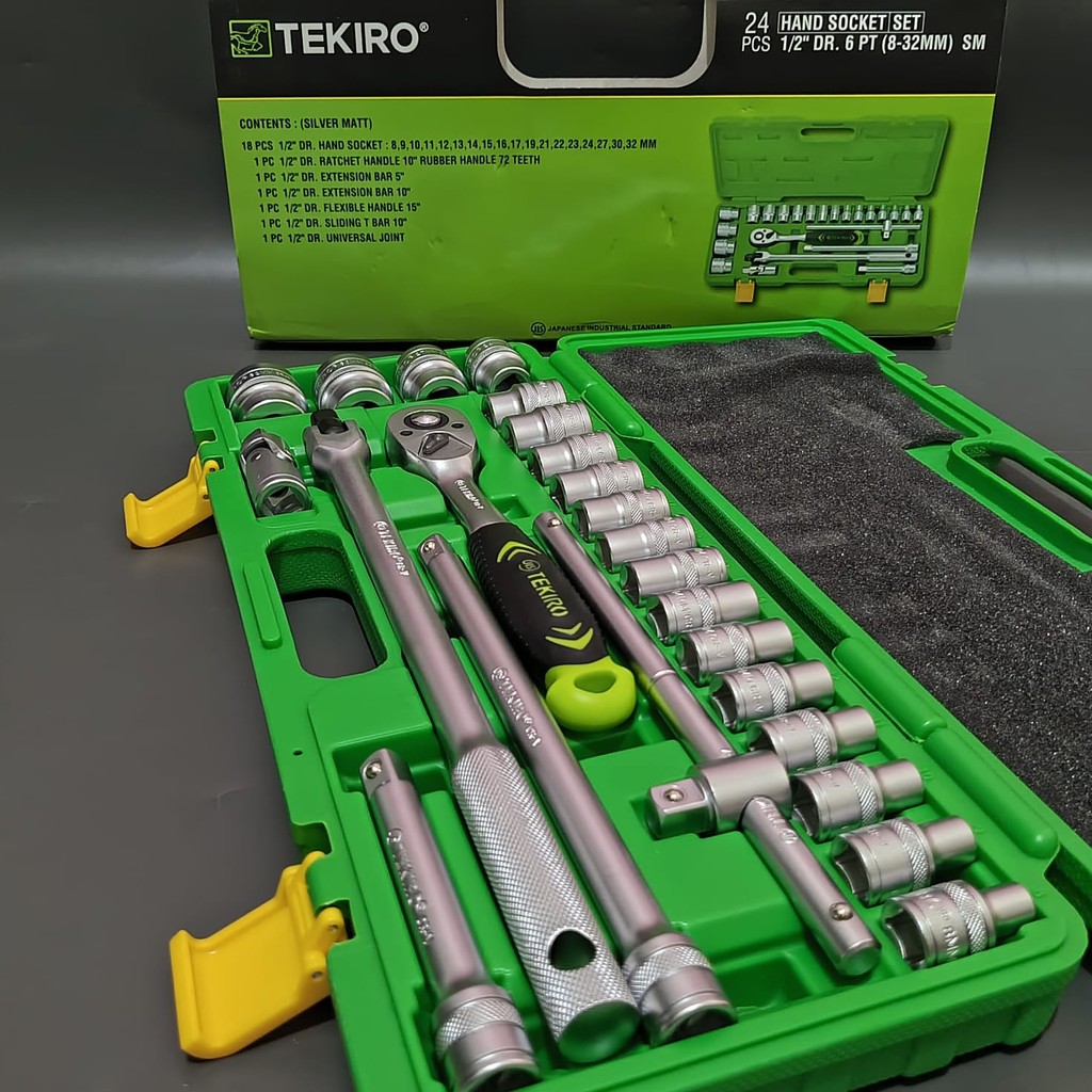 Jual Kunci Tok Tekiro 24pcs 8-32 6pt Box Plastik - Hand Socket Set Tekiro ( Ready Cod ) Kunci ...