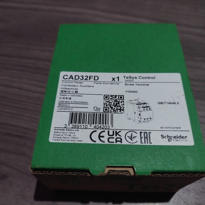 Jual Masih! Kontaktor Contactor Relay Kontrol Cad32Fd Cad32 Fd 110 Vdc ...