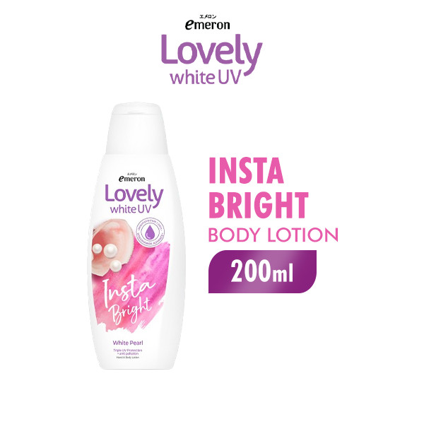 Jual Emeron Lovely White Hand & Body Lotion UV Insta Bright 200 ml | Shopee Indonesia
