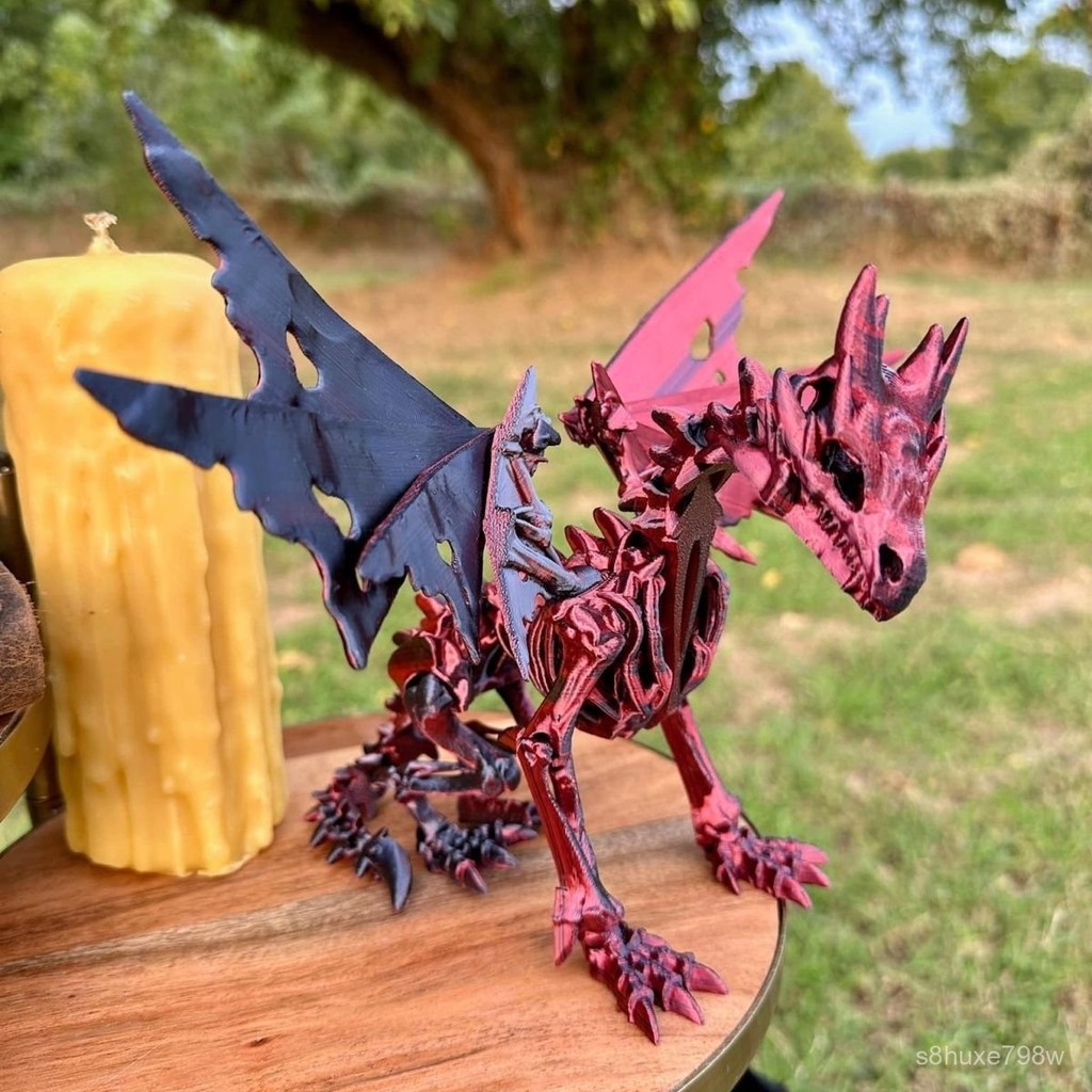 Jual Hell Bone Flying Dragon Model Joint Movable Wings Detachable3d ...