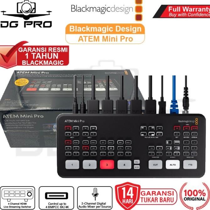 Jual BEBAS ONGKIR - Blackmagic Design ATEM Mini Pro HDMI Live Stream Switcher | Shopee Indonesia