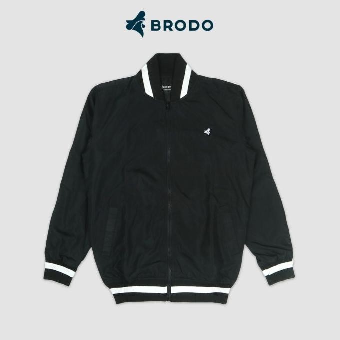 Jual BRODO - Bromb Varsity Jacket Black | Shopee Indonesia