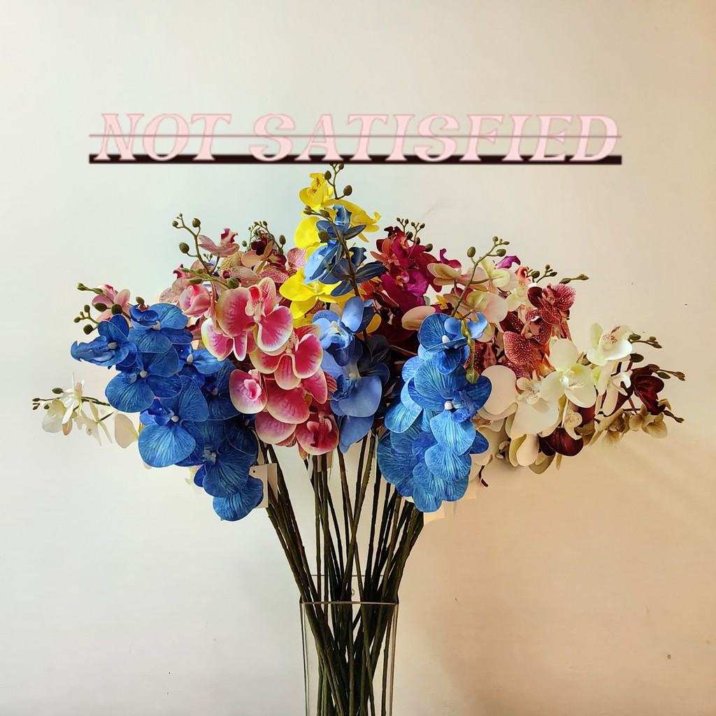 Jual Bunga Artificial Anggrek Latex Premium 105cm 3D Real Touch/ Bunga ...