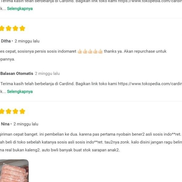 Jual Sosis Sapi Bakar Indomaret + Saus Bbq/Chili | Shopee Indonesia