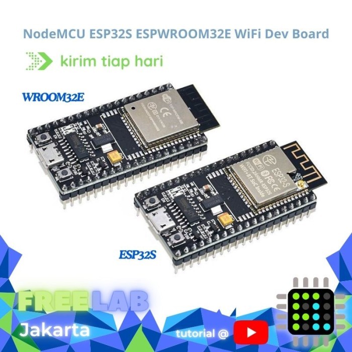 Jual NodeMCU ESP-32S ESP-WROOM-32S WiFi BLE Bluetooth Development Board ESP32 | Shopee Indonesia