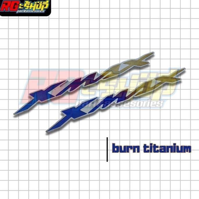Jual NEW Emblem Body Titan Titanium GR5 Yamaha Xmax Ptitanium Vietnam ...