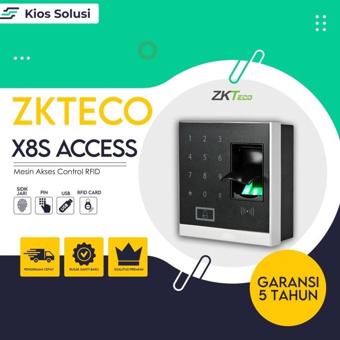 Jual TERBARU - Mesin Absen dan Akses Kontrol ZKTECO X8S | RFID | Fingerprint | Shopee Indonesia