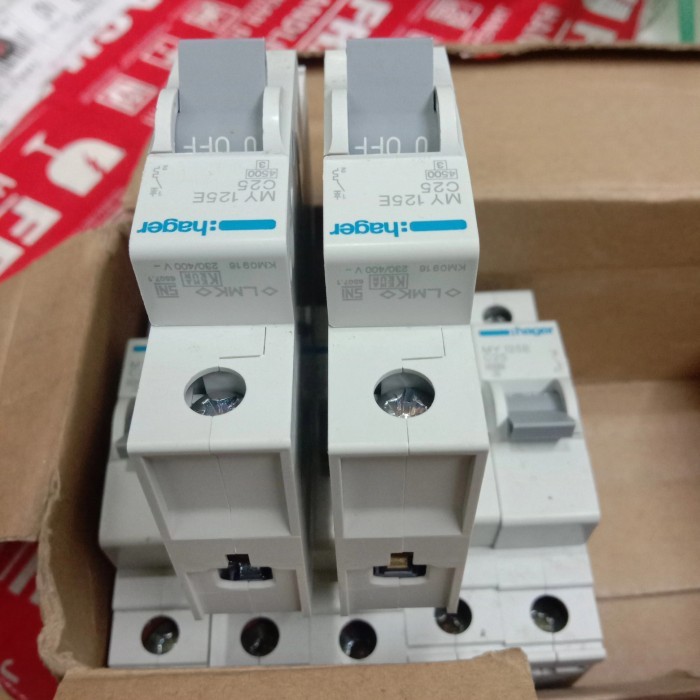 Jual Mcb Hager 1P 6A,10A,16A,20A,25A,32A Sni Original | Shopee Indonesia