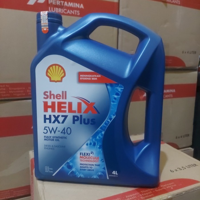 Jual Shell Helix Hx7 Plus 5W-40 4Liter Galon Barcode Hijau Original ...