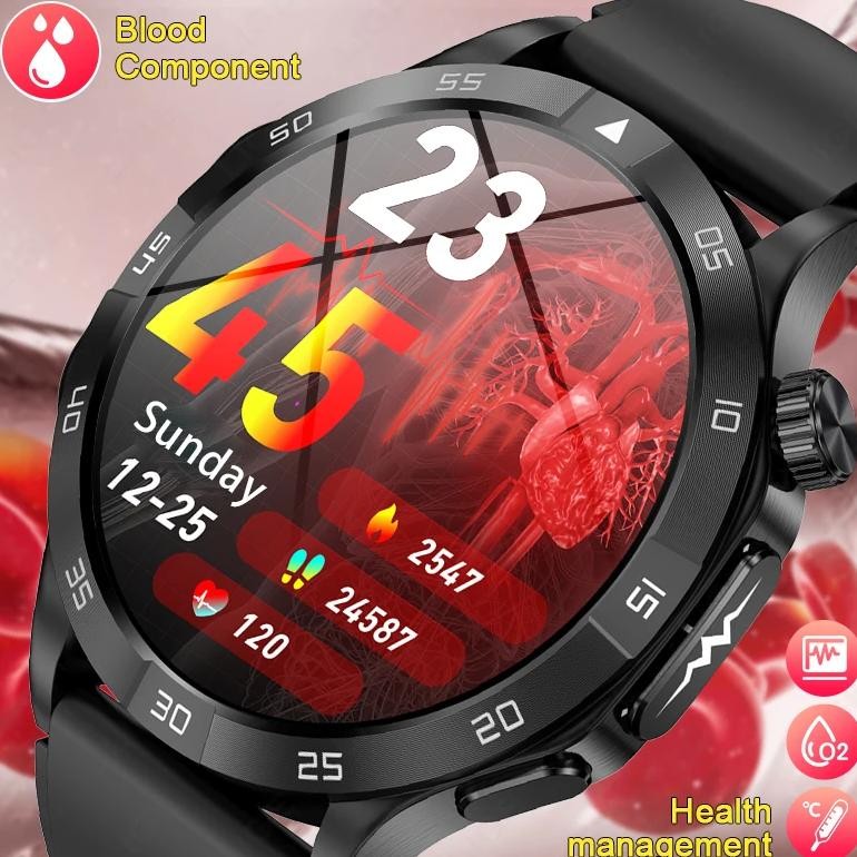 Jual LIGE AI MEDICAL GRADE ECG+PPG SMART WATCH HEALTH MONITOR MEN WOMEN ...