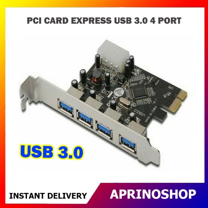 Jual Banyak Dicari Pci Express Usb 3.0 4 Port Card Usb High Speed | Shopee Indonesia