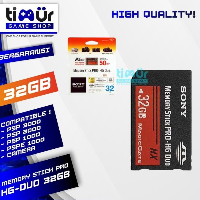 Jual BEBAS ONGKIR - Memory Stick Pro HG Duo Card SONY Kamera PSP 32GB ...