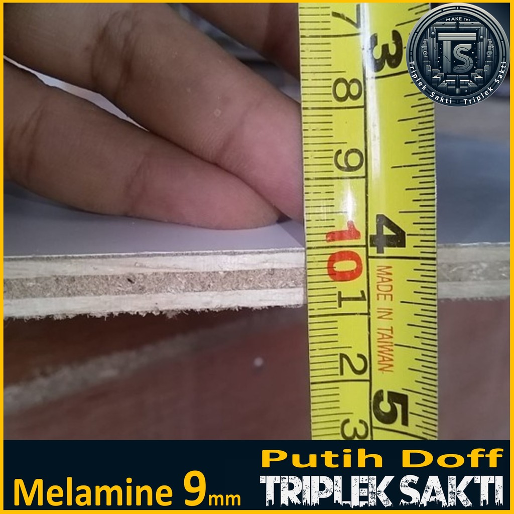 Jual Triplek Melamin 9mm 60x120 cm ( 120x60 cm ) Triplek Putih Doff 1 ...
