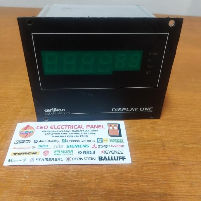 Jual Oerlikon Leybold Display One Vacuum Display Gauge W/Thermovac Ttr ...