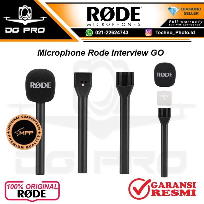 Jual Rode interview Go Microphone Reporter Wireless Go Acc Handheld Mic ...