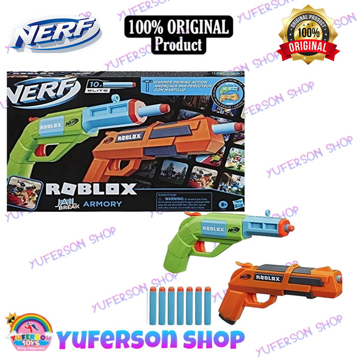 Jual Nerf Roblox Jailbreak Armory 2 Set Original Hasbro | Shopee Indonesia
