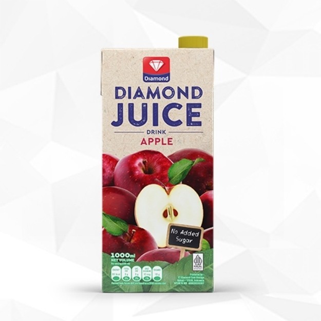 Jual S19173 DIAMOND APPLE UNSWEET JUICE 1000ML KOTAK MAJU BERSAMA ...