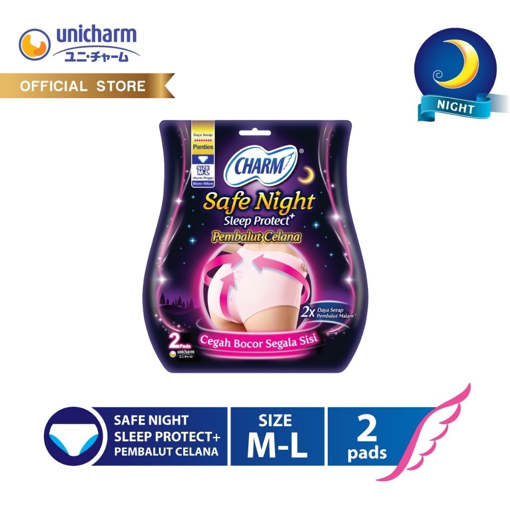 Jual Charm Safe Night Sleep Protect Panties M-L | Shopee Indonesia