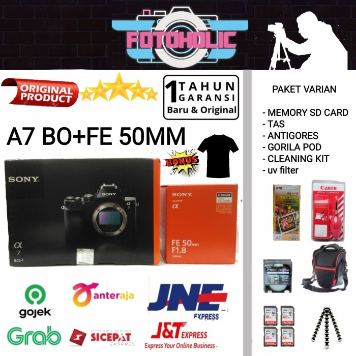 Jual KAMERA SONY A7 KIT FE 50MM /SONY A7 KIT /A7 KIT 50MM /A7/FE50MM | Shopee Indonesia