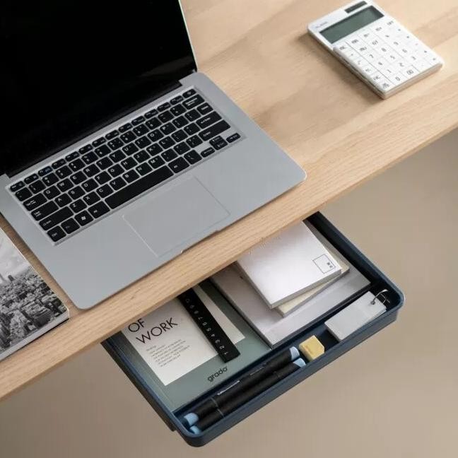 Jual PINMOO UNDER DESK STORAGE BOX KOTAK PENYIMPANAN RAK ORGANIZER ...