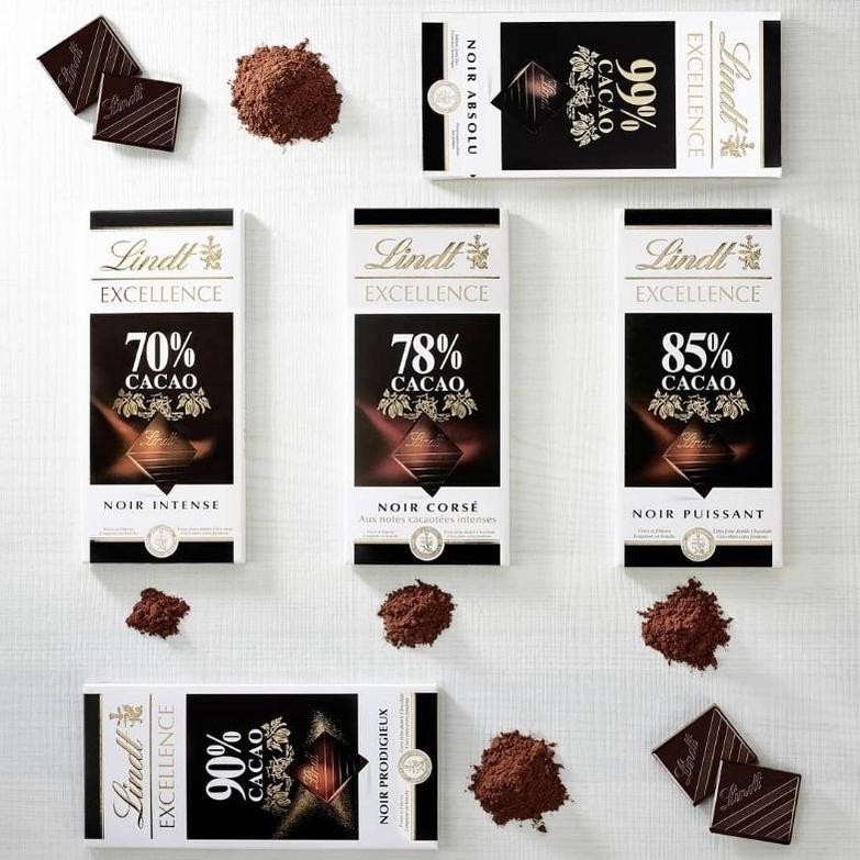 Jual CR - Lindt Excellence Dark Chocolate Coklat Hitam Mint Intense ...
